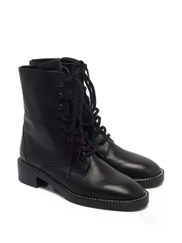STUART WEITZMAN Sondra Shine Combat Boots