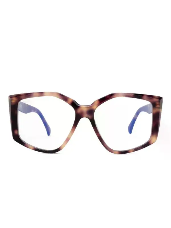Max Mara Tortoiseshell-effect Glasses