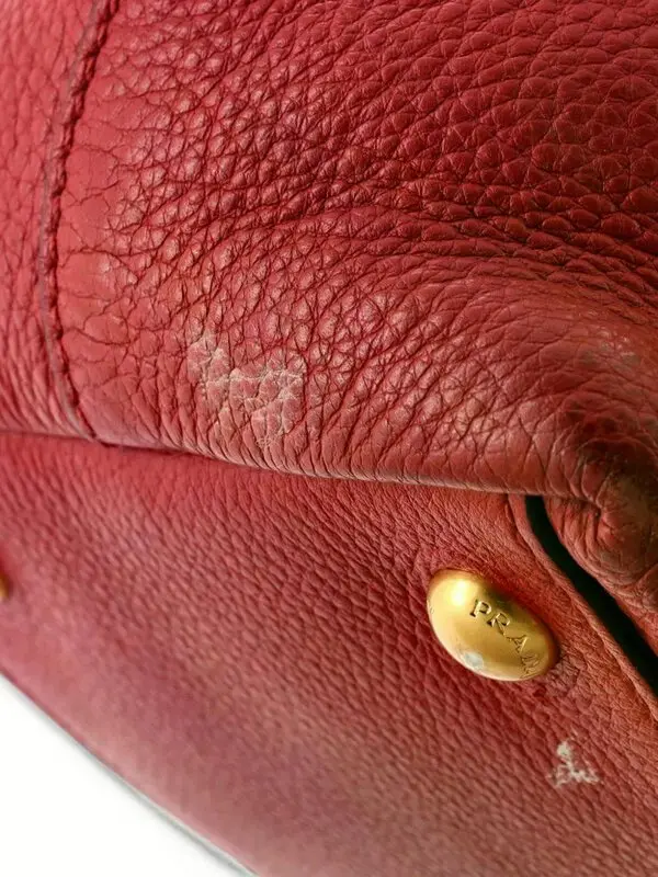 Prada Belted Buckle Open Vitello Phenix Medium Tote Bag