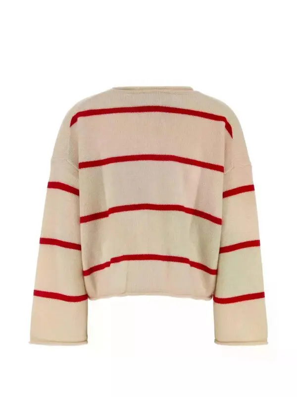 FRAME Striped Long-sleeve Sweater