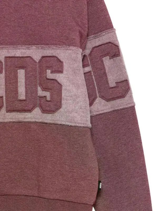 Gcds Logo-appliqué Raw-edge Sweater