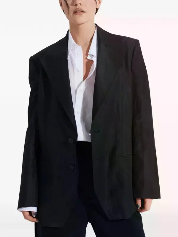 TESSITURA Oversized Linen Blazer