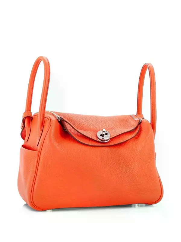 Hermès Lindy Bag Clemence 26 Shoulder Bag - Orange