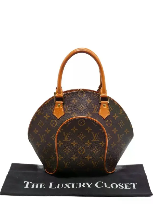 LOUIS VUITTON 1998 Small Ellipse Pm Monogram Handbag