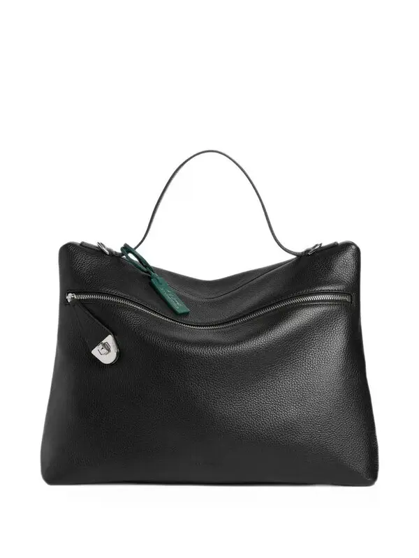 COCCINELLE Grained Leather Tote Bag