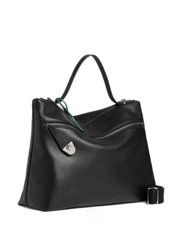 COCCINELLE Grained Leather Tote Bag