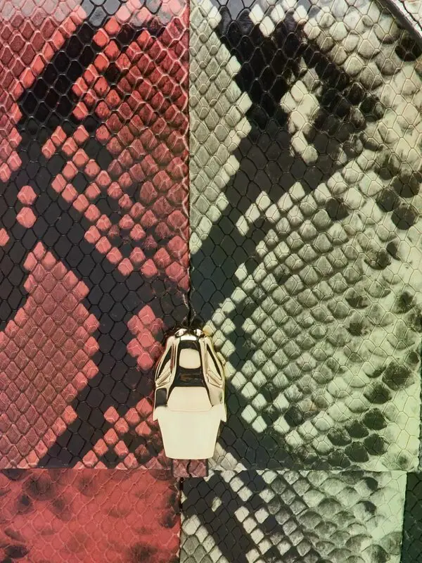 BVLGARI Serpenti Snakeskin-effect Shoulder Bag