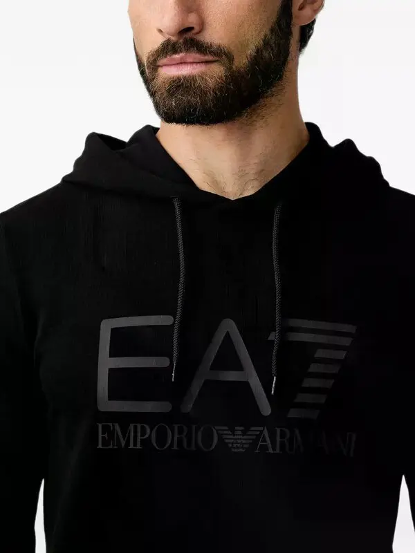 EA7 Logo-print Hoodie