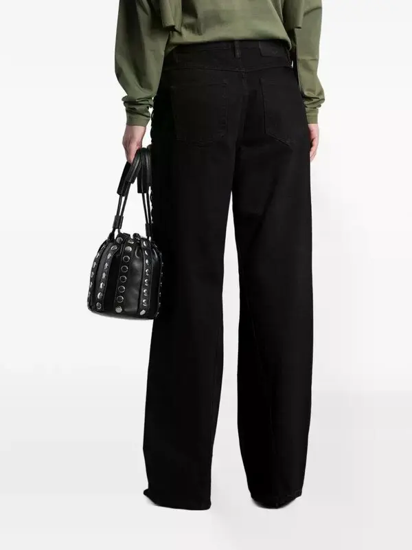 IRO PARIS Borderline Lace-up Wide-leg Jeans