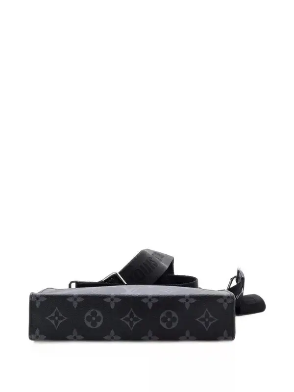 LOUIS VUITTON Gaston Wearable Wallet Monogram Eclipse Canvas Crossbody Bag