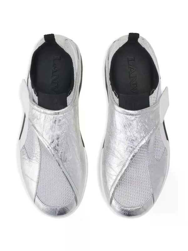 LANVIN Metallic-strap Sneakers