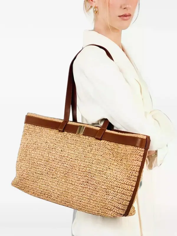 APATCHY LONDON Esme Leather-trim Tote Bag