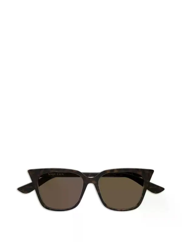 Alexander McQueen Havana Browline Sunglasses - Brown
