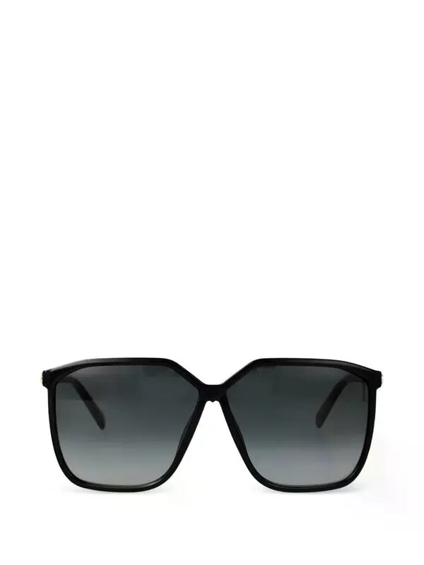 Valentino Garavani Geometric-frame Sunglasses - Black