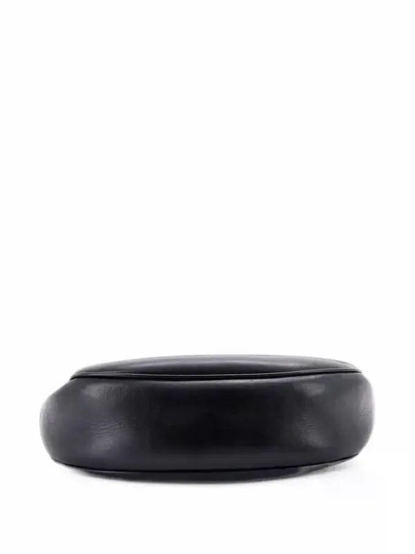 Celine Ava Triomphe Bag Leather Shoulder Bag - Black