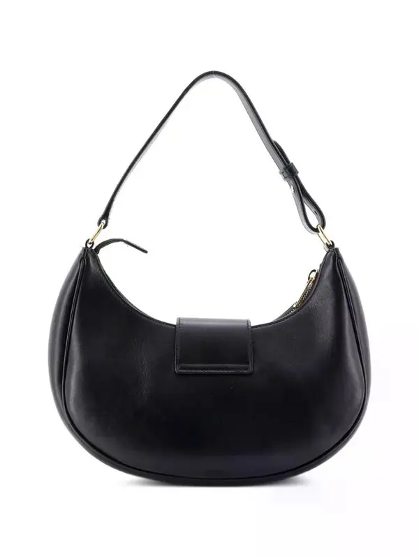 Celine Ava Triomphe Bag Leather Shoulder Bag - Black