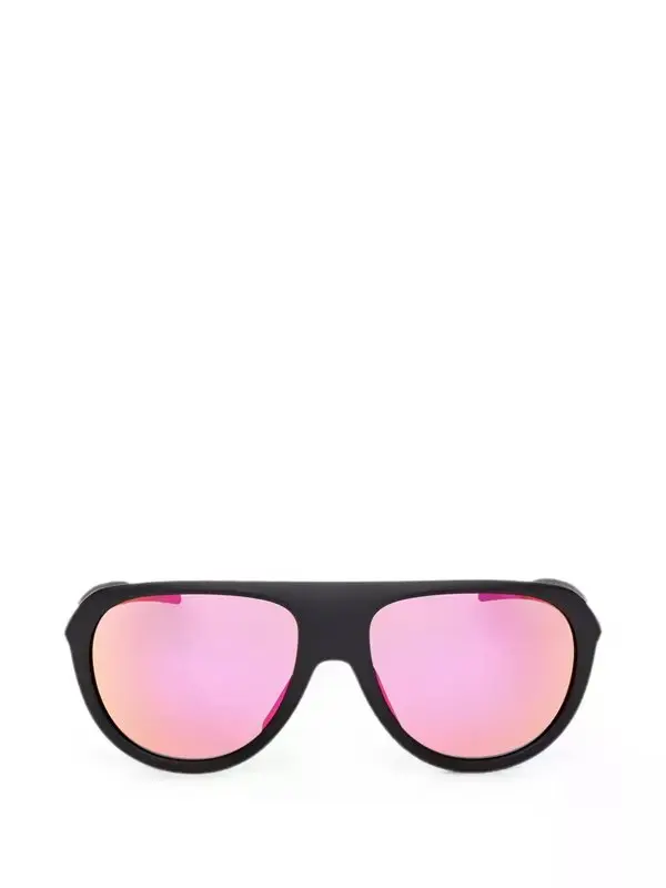 Adidas Matte-finish Geometric-frame Sunglasses
