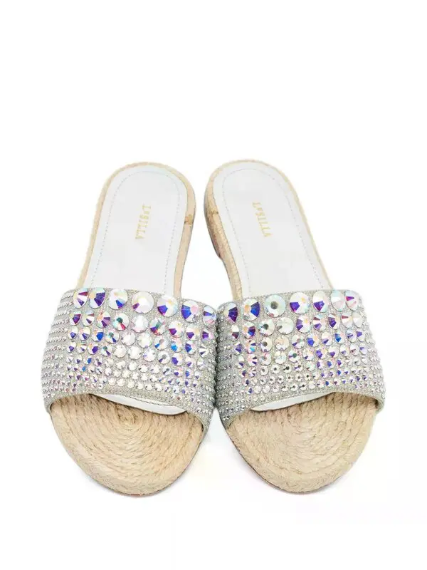 LE SILLA Gilda Crystal-embellished Slides