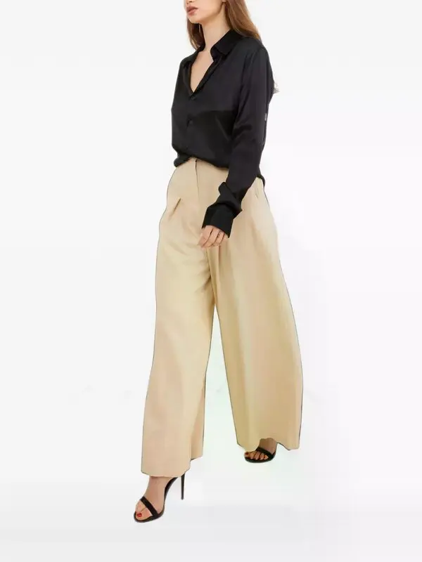 TESSITURA Linen Wide-leg Trousers