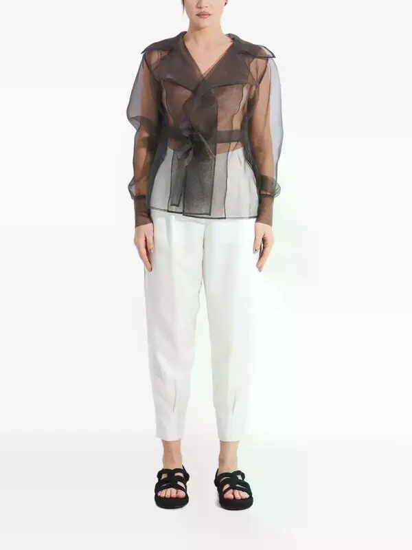 TESSITURA Organza Silk Blazer