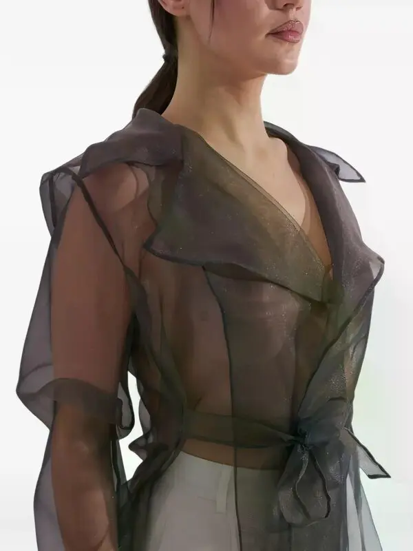 TESSITURA Organza Silk Blazer