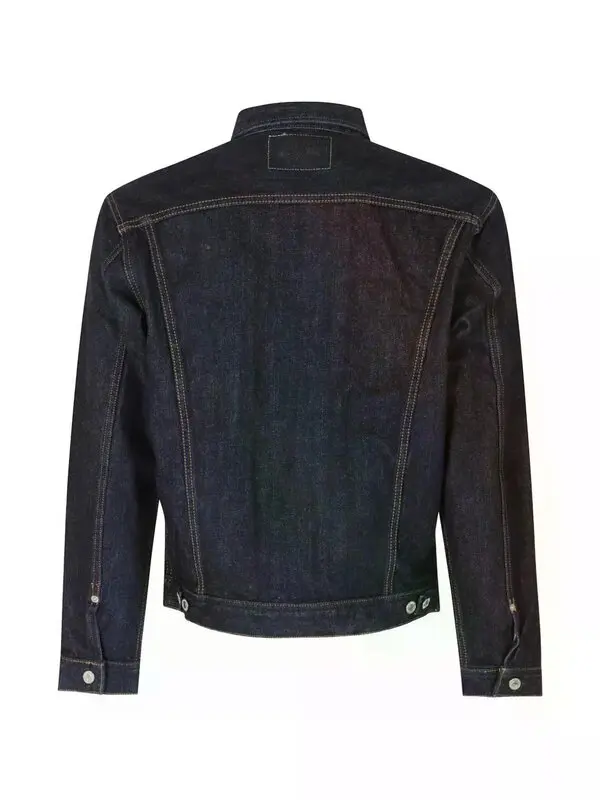 Edwin Pleated-detail Denim Jacket