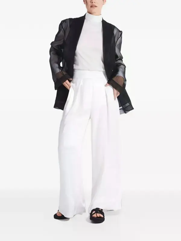 TESSITURA Wide-leg High-waisted Trousers