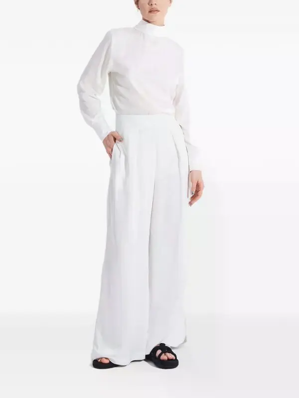 TESSITURA Wide-leg High-waisted Trousers