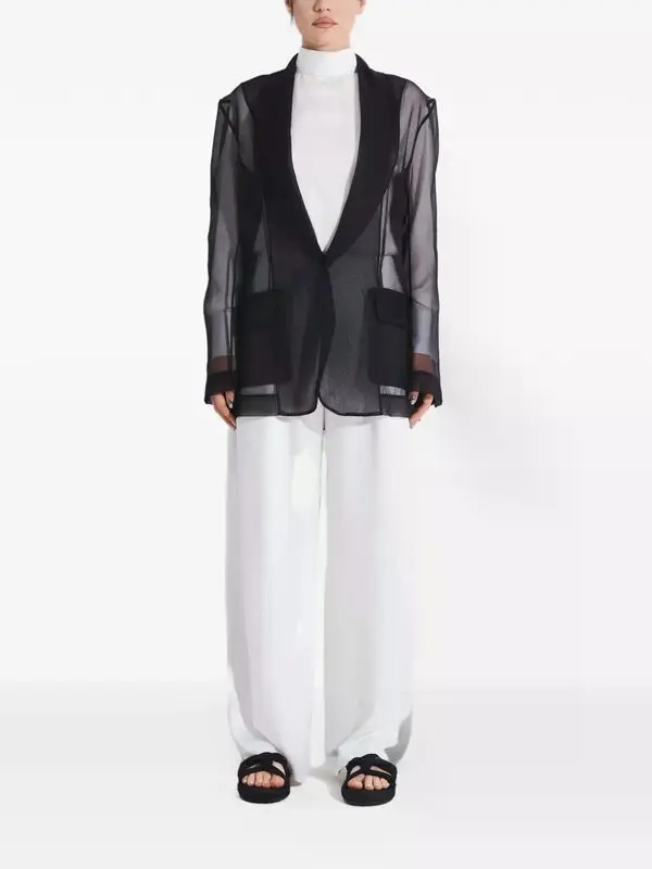 TESSITURA Wide-leg High-waisted Trousers