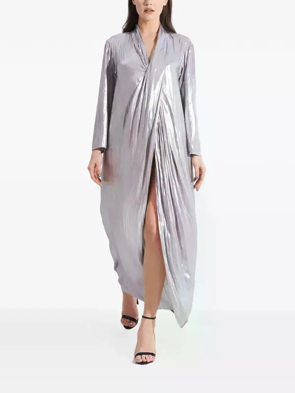 TESSITURA Abaya Metallic-effect Maxi Dress