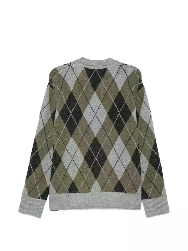 HOSIO Argyle-knit Sweater