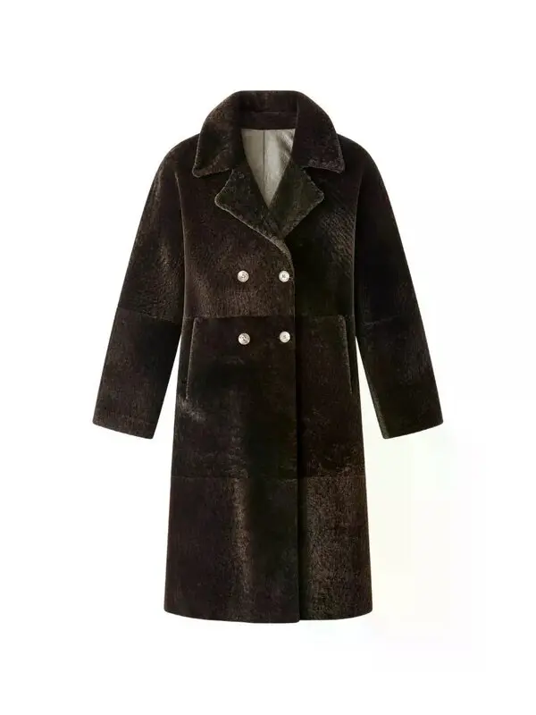 Aspesi Double-breasted Shearling Jacket