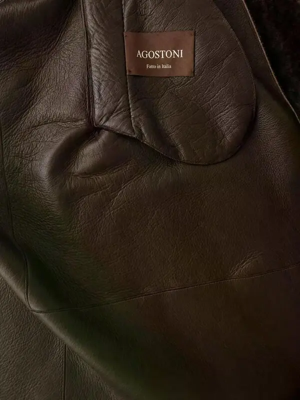 Aspesi Double-breasted Shearling Jacket