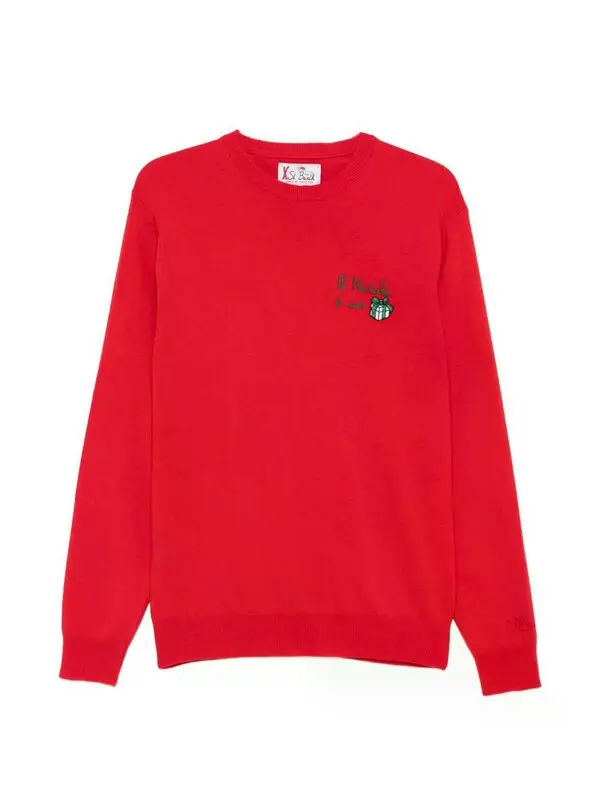 MC2 SAINT BARTH Embroidered Crew-neck Sweater