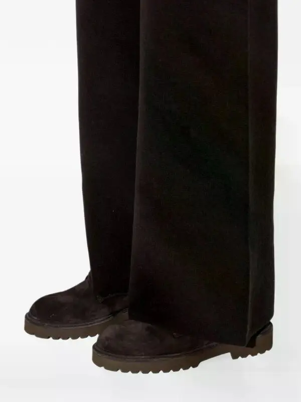 Max Mara Lace-up Suede Ankle Boots
