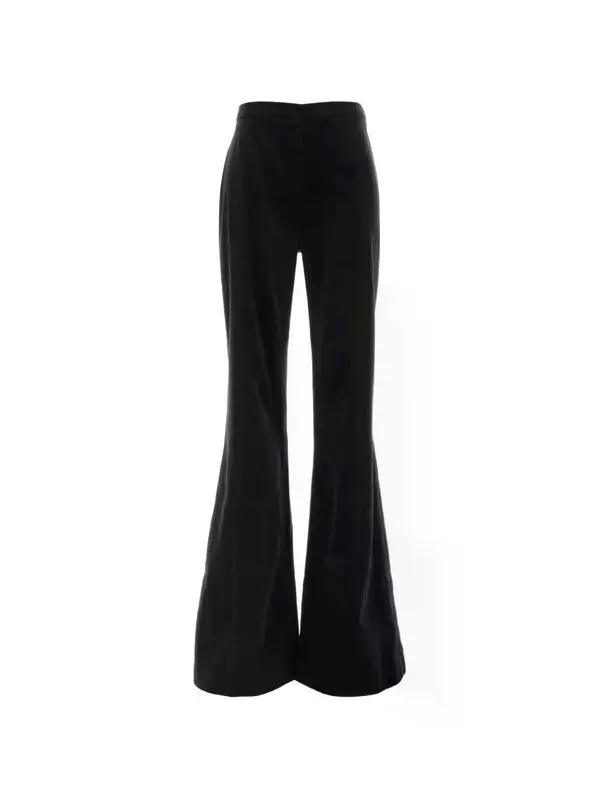 Costarellos Padra Velvet-finish Flared Trousers