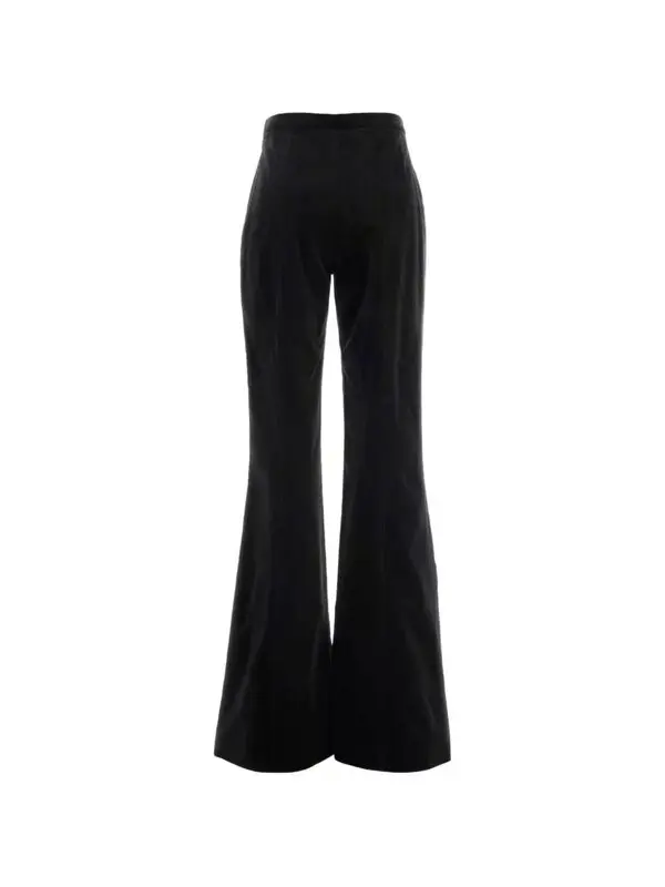 Costarellos Padra Velvet-finish Flared Trousers