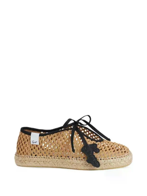 Kenzo Signature-logo Lace-up Flat Espadrilles