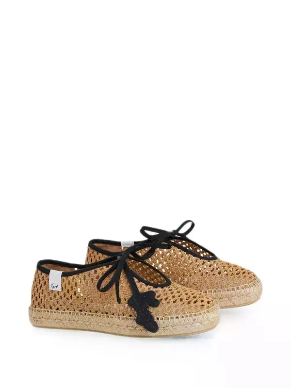 Kenzo Signature-logo Lace-up Flat Espadrilles