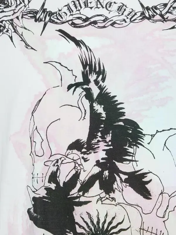 Givenchy Gothic-print Cotton T-shirt