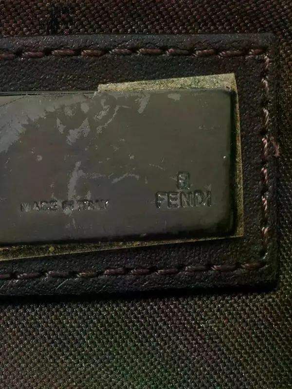 Fendi 2003 Small Zucchino Ff Buckle Handbag