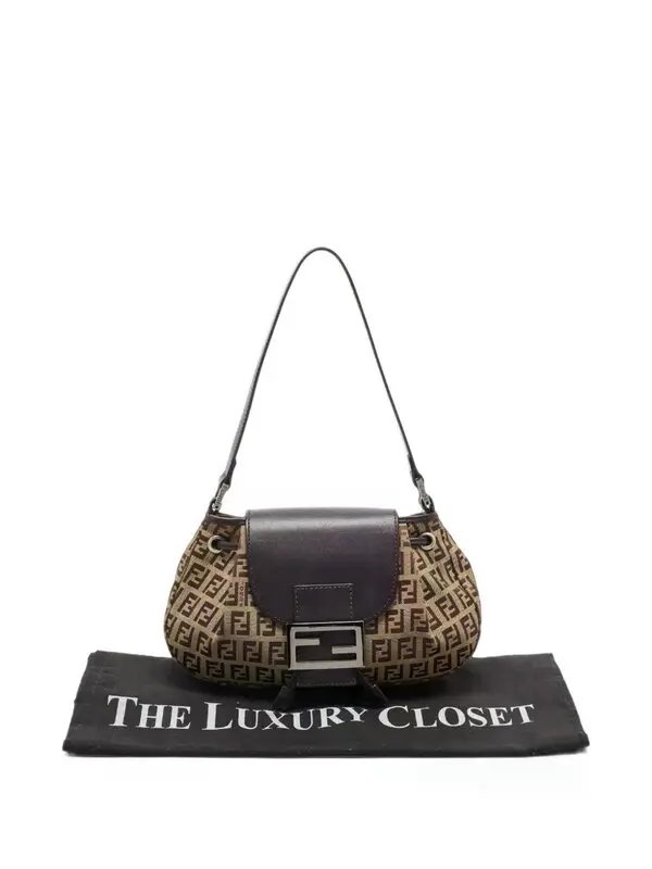 Fendi 2003 Small Zucchino Ff Buckle Handbag
