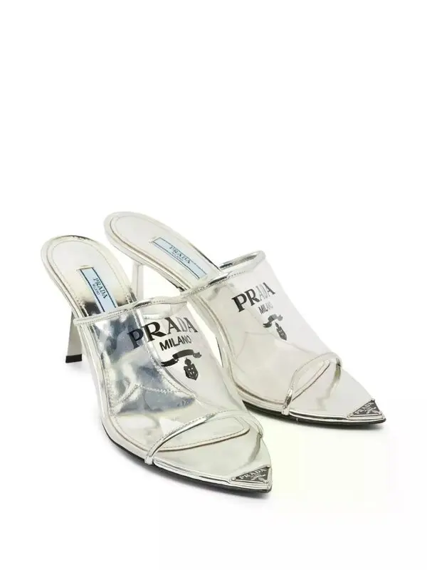 Prada Acrylic Glass Transparent Sandals