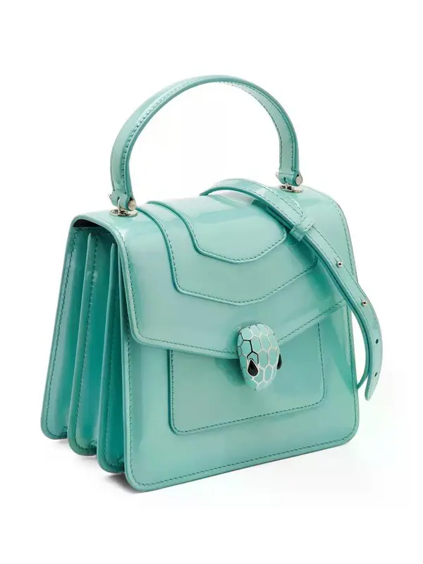 BVLGARI Serpenti Forever Leather Satchel Bag