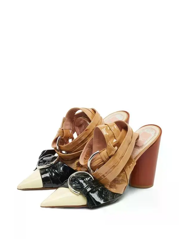 Dior Conquest Buckled Mules