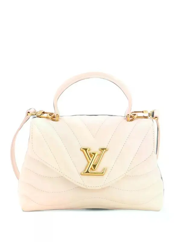 LOUIS VUITTON New Wave Hold Me Top Handle Bag Quilted Leather Satchel - Neutrals