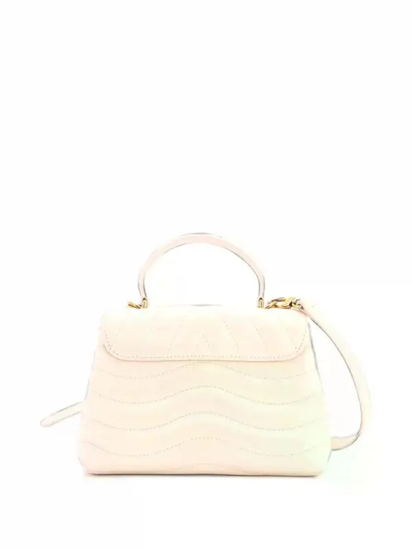 LOUIS VUITTON New Wave Hold Me Top Handle Bag Quilted Leather Satchel - Neutrals