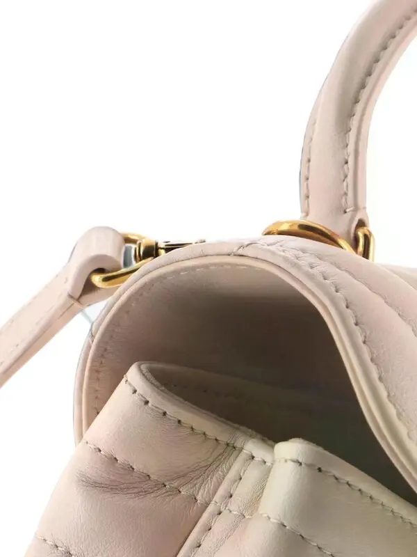 LOUIS VUITTON New Wave Hold Me Top Handle Bag Quilted Leather Satchel - Neutrals