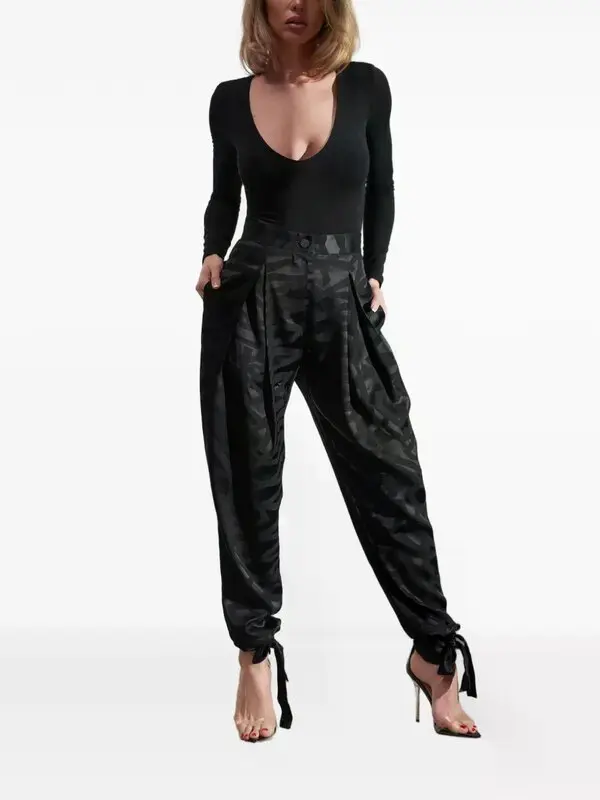 TESSITURA BODY COUTURE Tapered Adjustable-ankle Trousers