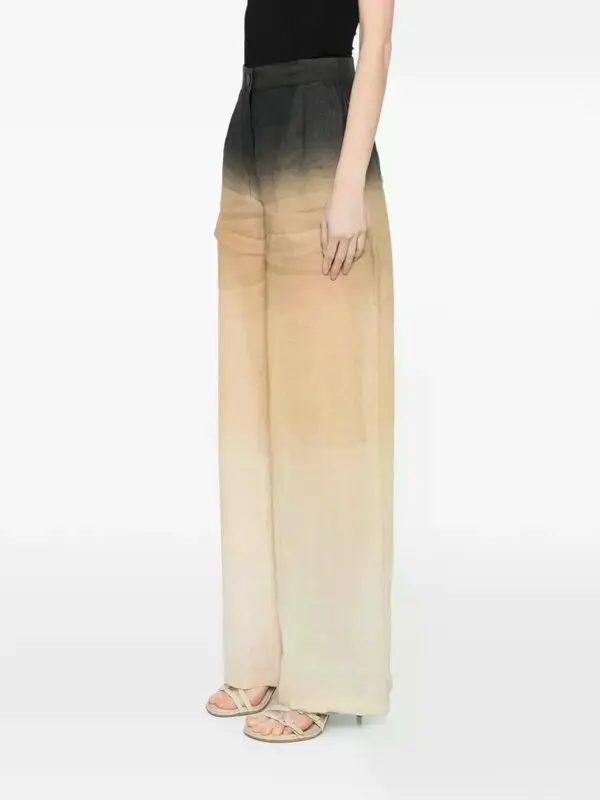 TESSITURA BODY COUTURE Gradient-effect Wide-leg Trousers